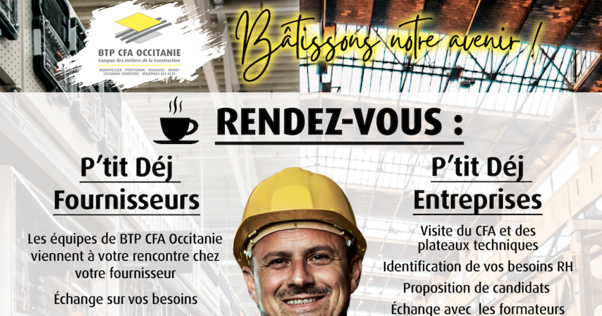 P'tit Déj Entreprises | BTP CFA Occitanie